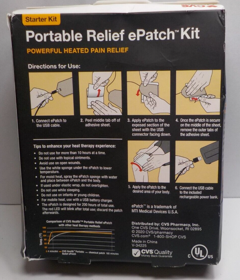 2 boxes CVS Health- Portable Relief ePatch Starter Kit + Portable ...