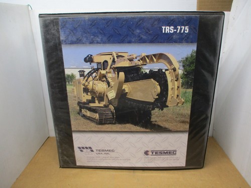 Tesmec TRS-1075 CHAINSAW AND ROCKSAW owners service operators PARTS ...