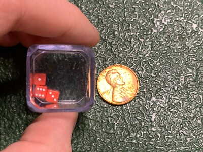 Triple D6 - Three Small Red D6 in Large Clear D6 - Gaming Dice RPG ...