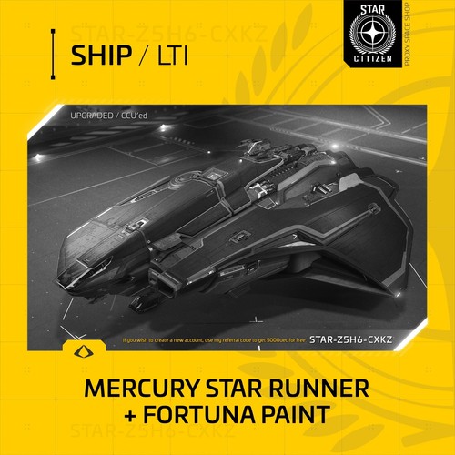 Star Citizen - MERCURY STAR RUNNER + FORTUNA PAINT - LTI - (Lifetime ...