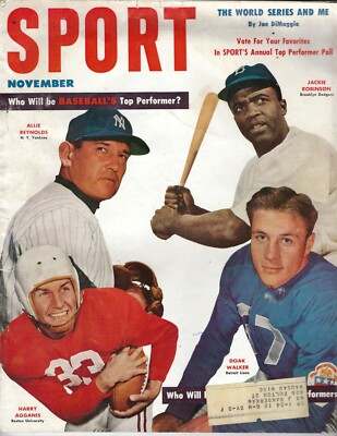 1952 Sport Magazine baseball Jackie Robinson Brooklyn Dodgers Doak ...