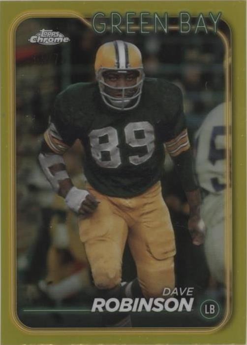 2024 Topps Chrome - Dave Robinson #76 Yellow Refractor /75 for sale ...