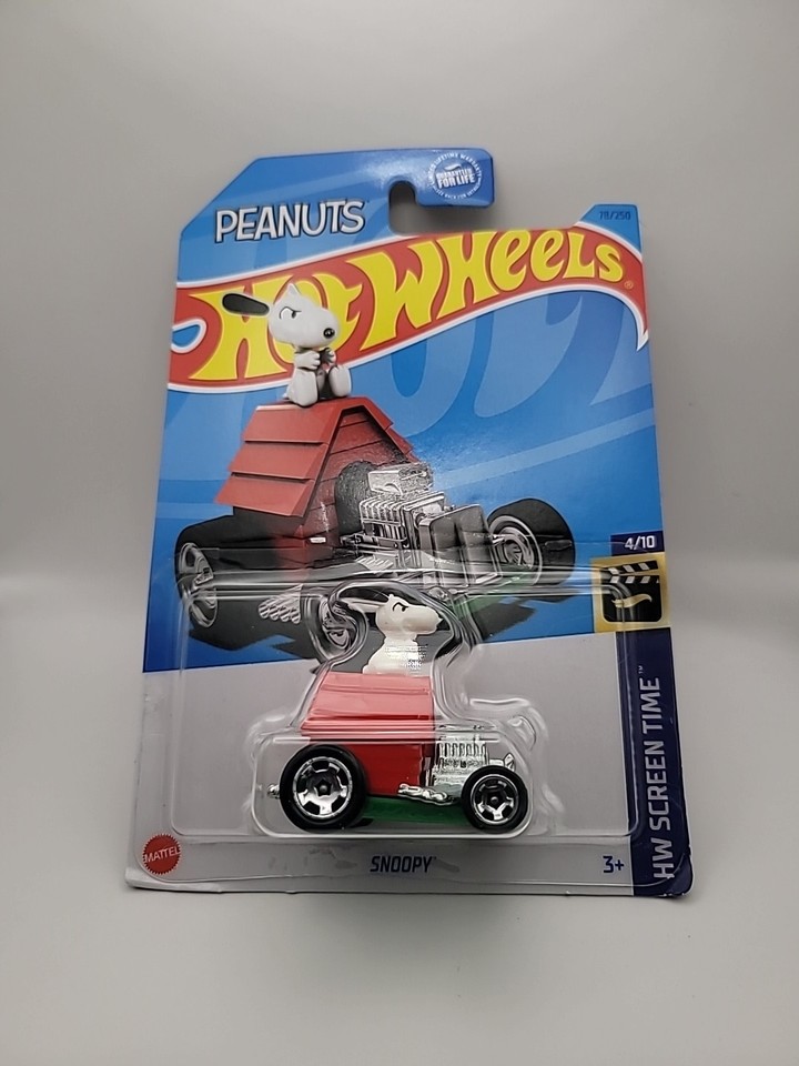 2023 Hot Wheels #78 HW Screen Time-Peanuts 4/10 SNOOPY Red w/Chrome ...