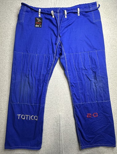 Habrok Jiu Jitsu Gi Pants A5 Blue TATICA 2-0 100% Cotton Adult BJJ ...