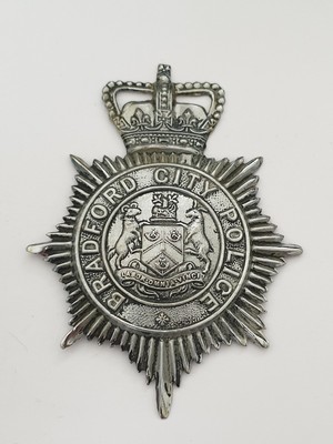 OBSOLETE VINTAGE BRADFORD CITY POLICE HELMET PLATE | eBay UK