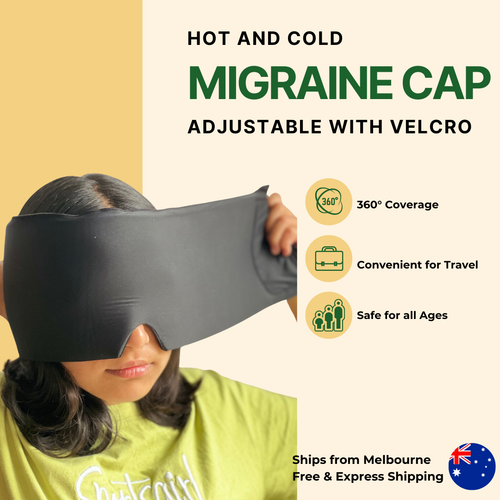 Adjustable Migraine Cap Ice Gel Pack for Headaches Migraines | eBay