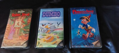 RARE! VINTAGE DUMBO PINOCCHIO ROBIN HOOD BLACK DIAMOND CLASSICS PUFFY ...
