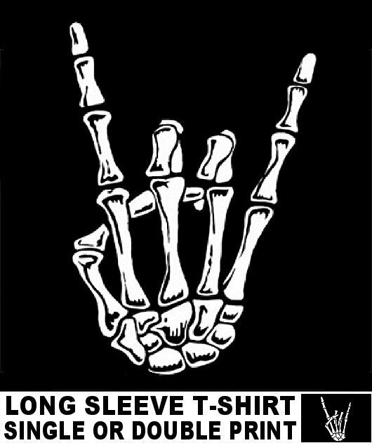 Skeleton Hand Shirt Rock On Amazon.com: Rock On Rock Star Skeleton