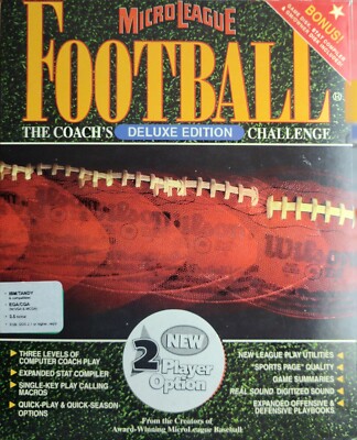 Micro League Football (Dos 2.1 or higher) IBM or TANDY | eBay