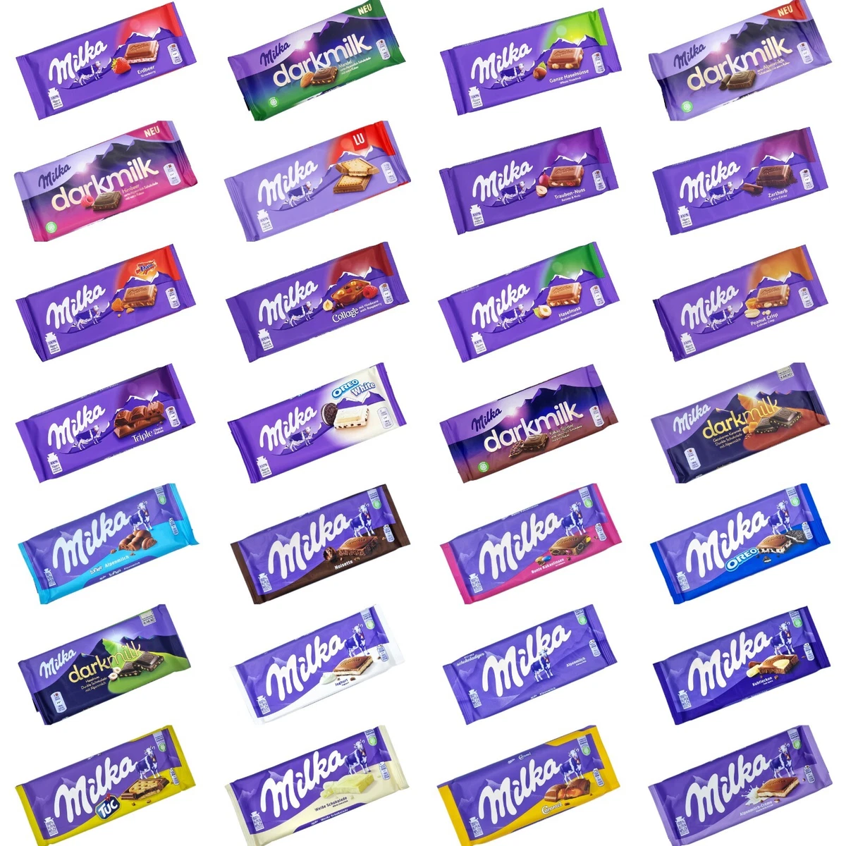 Milka Chocolate Flavors