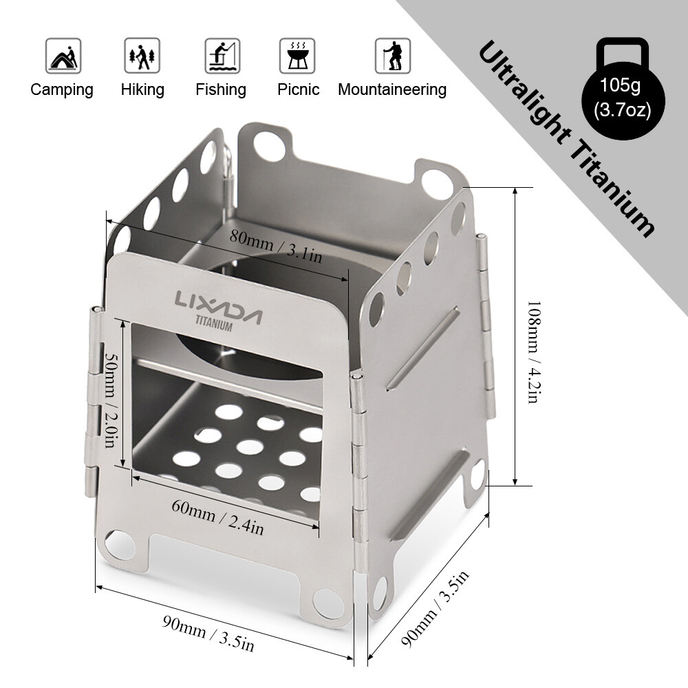 Folding Pocket Wood Stoves Esbit Folding Pocket Stove W/Solid Fuel