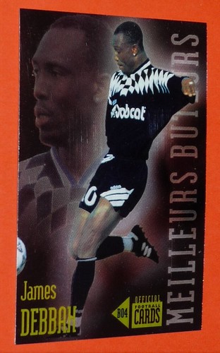 JAMES DEBBAH OGC NICE NISSA GYM OGCN LIBERIA FOOTBALL CARD PANINI 1996 ...
