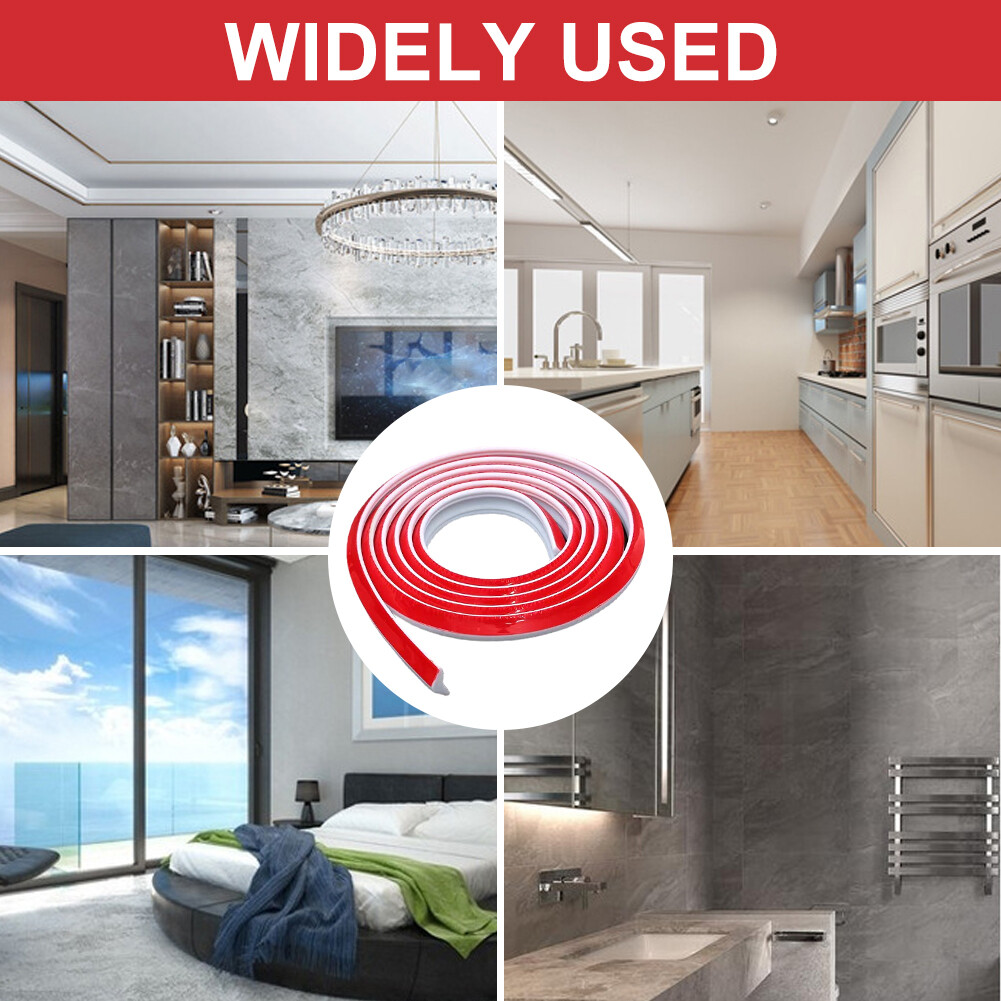 6m Ceiling SelfEdging Strip Skirting Board Wall Corner Trim Solid Sink ...