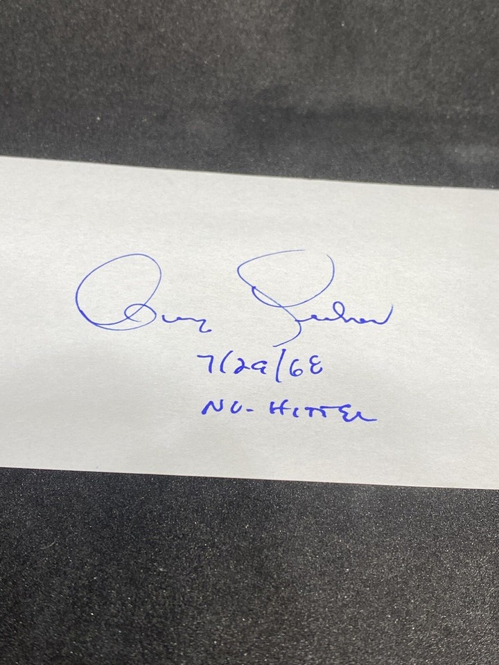 George Culver 1966-74 Astros Reds Indians Auto Autographed Signed MLB ...