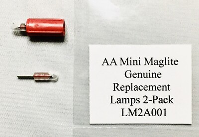 2 AA MINI MAGLITE FLASHLIGHT BULBS LM2A001 | eBay