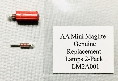 2 AA MINI MAGLITE FLASHLIGHT BULBS LM2A001 | eBay