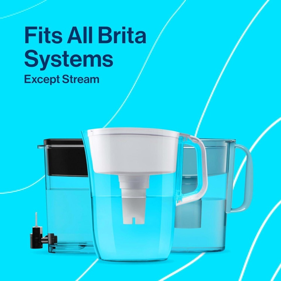 Brita Standard Water Filter Replacement Filters- Pitchers Dispensers ...