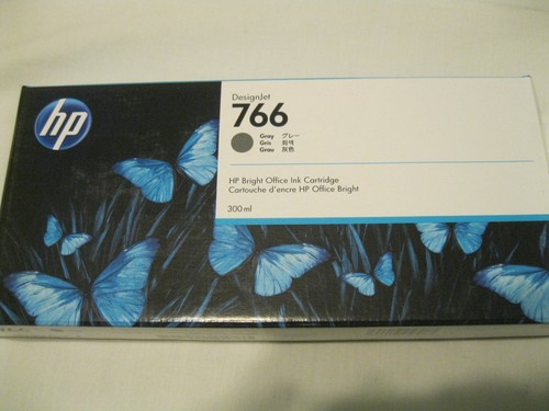 HP 766 P2V93A Gray Ink Cartridge 300ml Designjet XL 3600 MFP Genuine ...