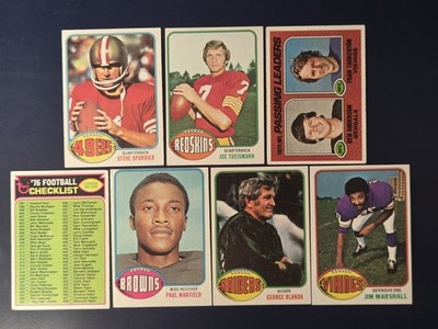 1976 Topps Football Cards Partial Set Lot of 39 Different NICE SEE PICS ...