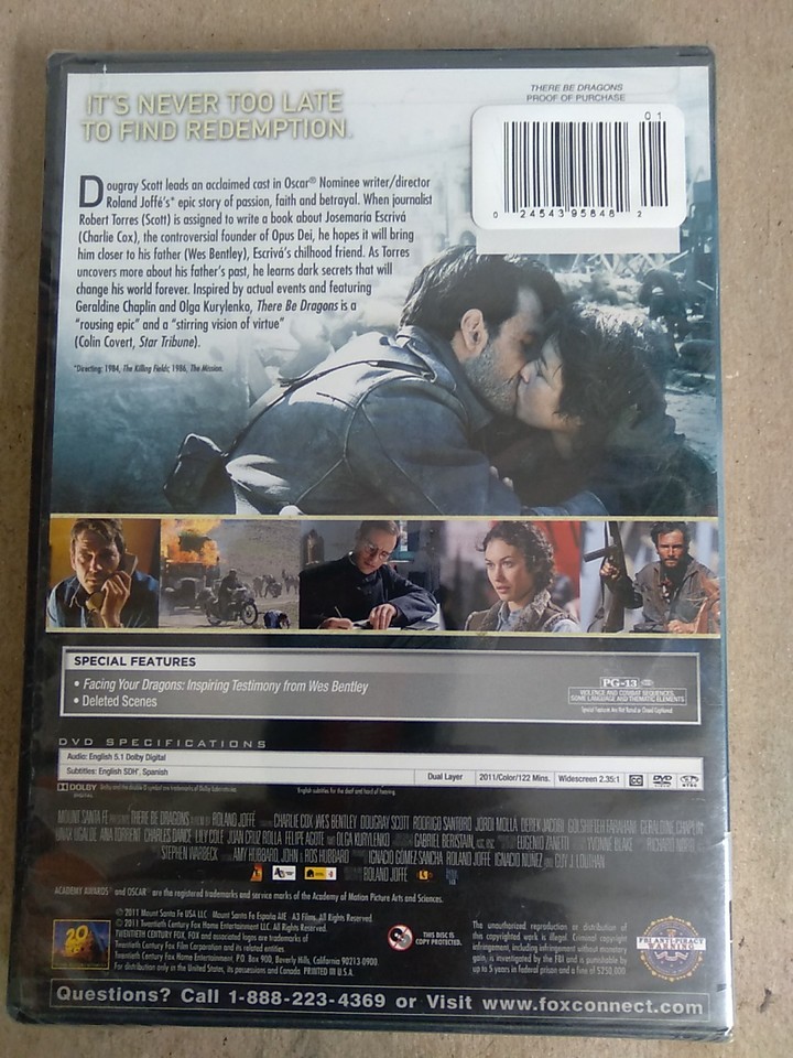 There Be Dragons (DVD) Wes Bentley, BRAND NEW | eBay