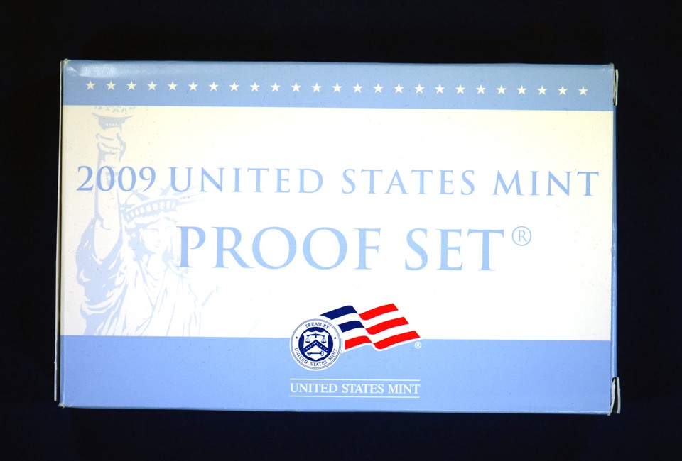 2009-s U.S. 18 Coin Proof Set. Complete and Original in BLUE mint paper ...
