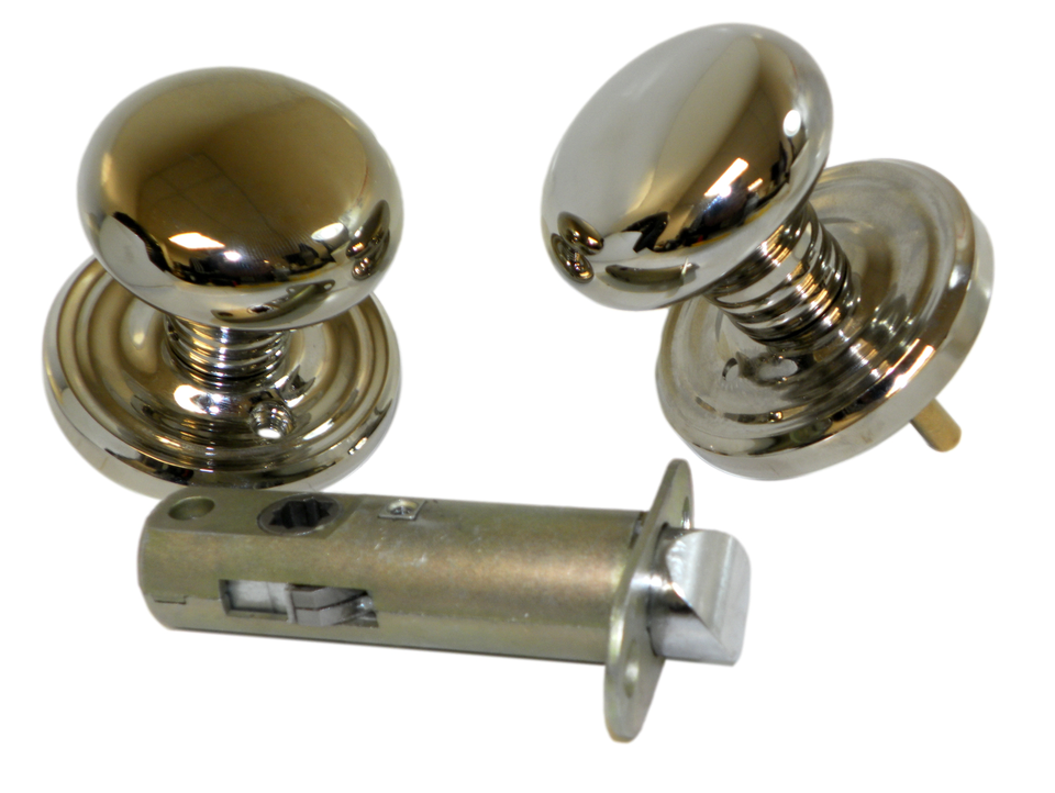 Emtek 8200PUS14 Providence Round Privacy Door Lock- Polished Nickel | eBay