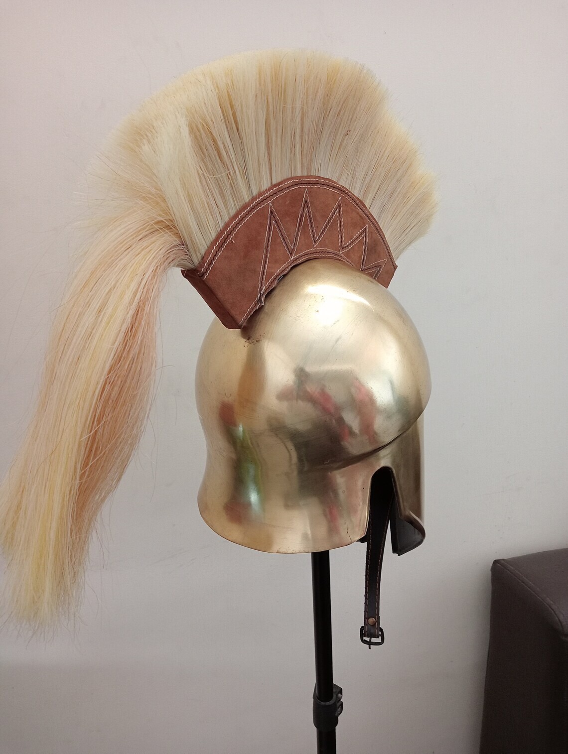 300 SPARTAN HELMET KING LEONIDAS MOVIE REPLICA HELMET MEDIEVAL HELMET ...