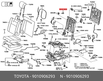 Genuine OE bolt, 9010906293 for TOYOTA 90109-06293 | eBay