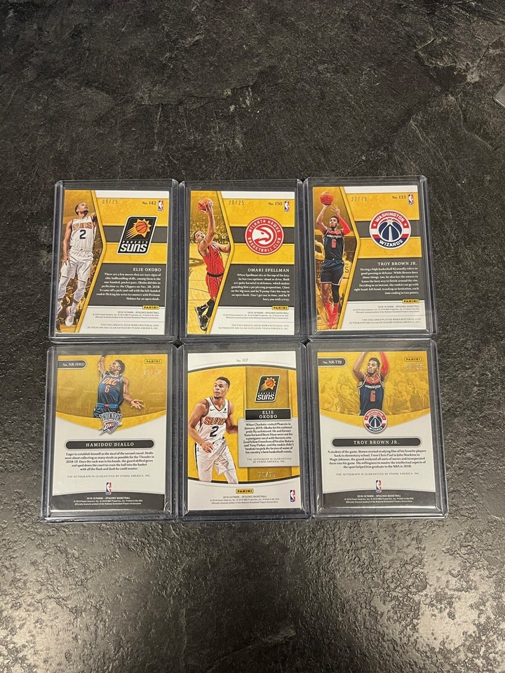 2018-19 Opulence 6X Rookie Lot - Diallo Okobo Brown Spellman RPA Hawks ...