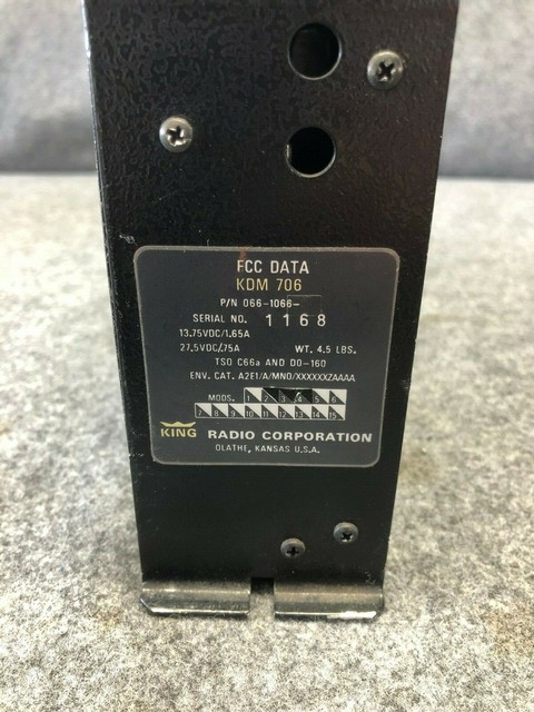 KDM-706 King DME Transceiver - SVC FAA 8130** $895 Exchange for sale ...