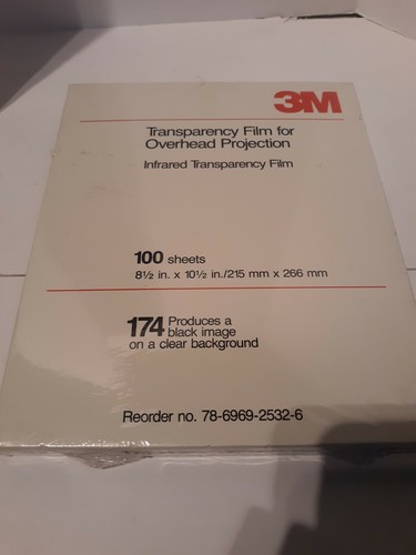 3M Transparent Notepad Overhead Projection Infrared transparency ...