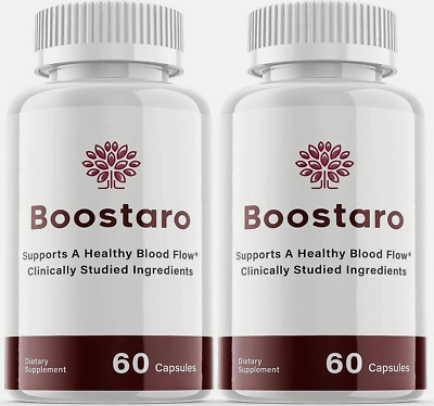 2 Pack - Boostaroo Healthy Blood Flow Support Pills, Extra Strength-120 ...