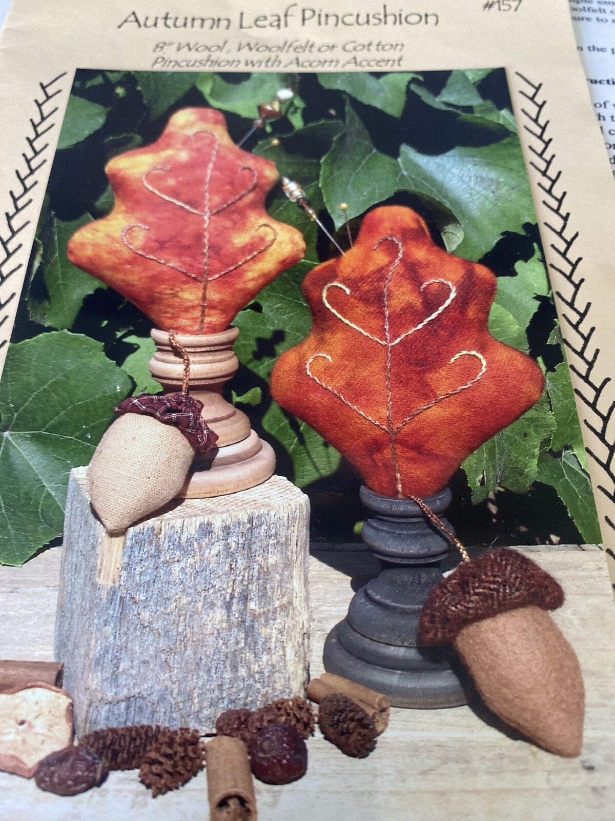 Annie's Keepsakes 'Autumn Leaf Pincushion" #157 Sewing Pattern UNCUT ...