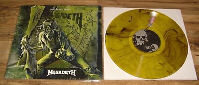 Megadeth "Megadeth Tour" Green/Black Vinyl Record 1984 Metallica Slayer ...