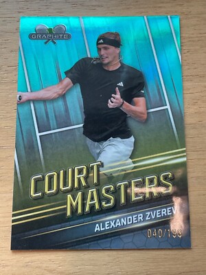 2024 Topps Graphite Tennis - Alexander Zverev - Court Masters - Aqua ...
