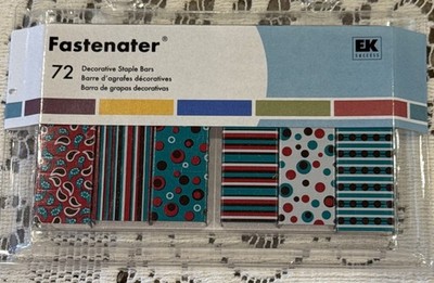 EK Success Fastenater Decorative Staple Bars-RETRO Print #72 | eBay