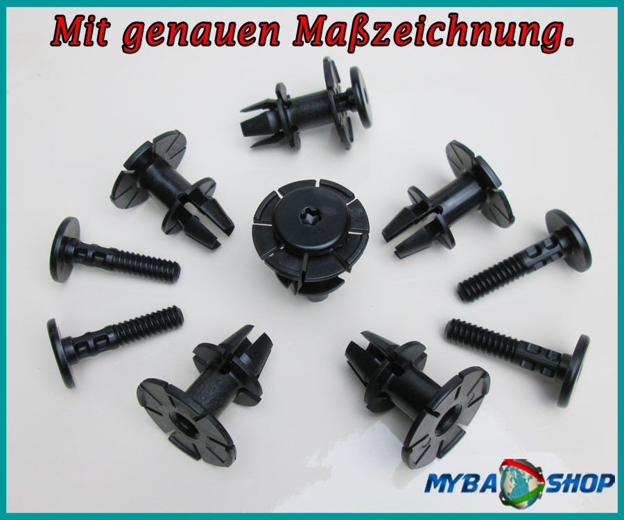 10x Seitenschweller Teile Nietstift Nietkörper für BMW | 07147122912 ...
