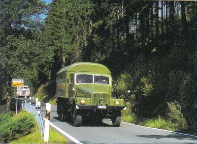 Ansichtskarte: LKW IFA G5 Werkstattwagen bei Schmalzgrube, DDR-Oldtimer ...