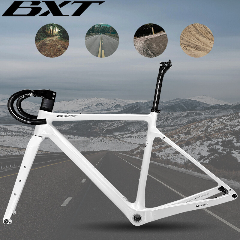 BXT Carbon Disc Brake Road Bike Frame Fully Hidden Road Bicycle Frame ...