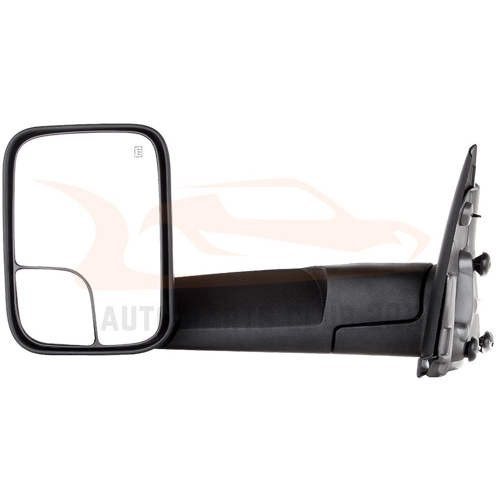 Power Heated For 2002-2008 Dodge Ram Truck Black Cover Pair Side Tow ...