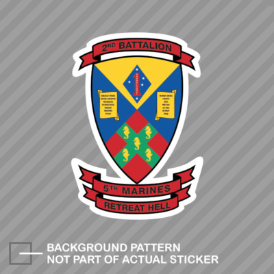 2nd Battalion 5th Marine Regiment USMC V2 Sticker Decal Vinyl Marines ...