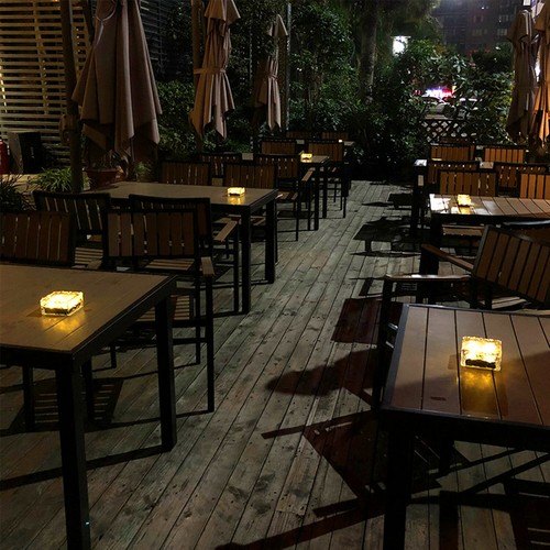 Solar Ice Cube Shaped LED Lights For Patio Backyard Stake Lamp Garden ...