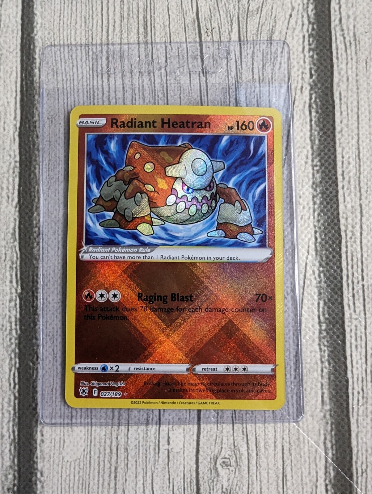 Radiant Heatran 027/189 Ultra Rare Holo Pokémon Astral Radiance TCG NM ...