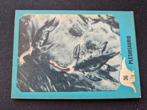 1961 Nu-Cards Dinosaur Series Card # 36 Plesiosaurid (VG/EX) | eBay