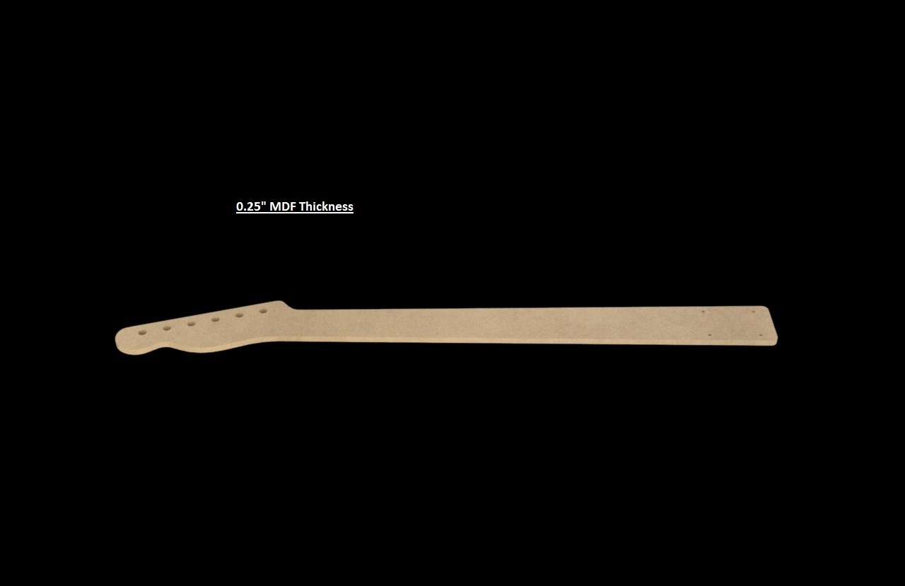 Telecaster MDF Guitar Neck Template 0.25" thickness CNC made tele | eBay