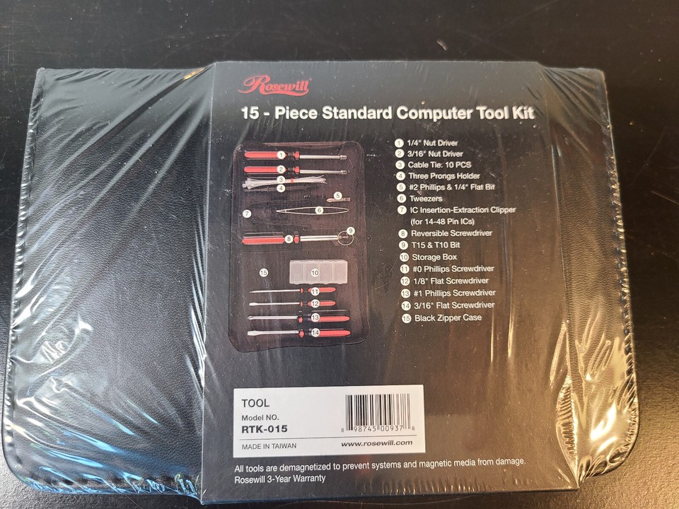 Rosewill RTK-015 15-Piece Standard Computer Tool Kit | eBay