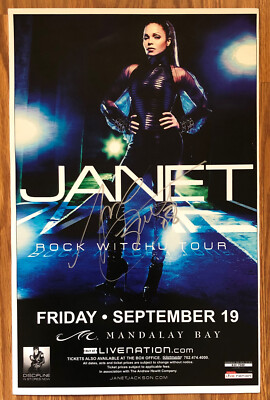 Janet Jackson Poster Signed In Person 2008 | eBay