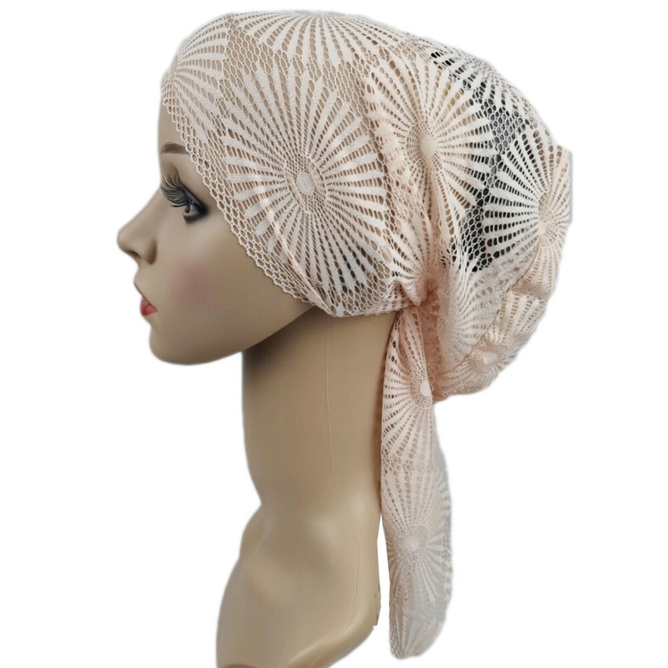 Muslim Women Lace Hat Islamic Inner Caps Headwear Underscarf Hijab Lady ...