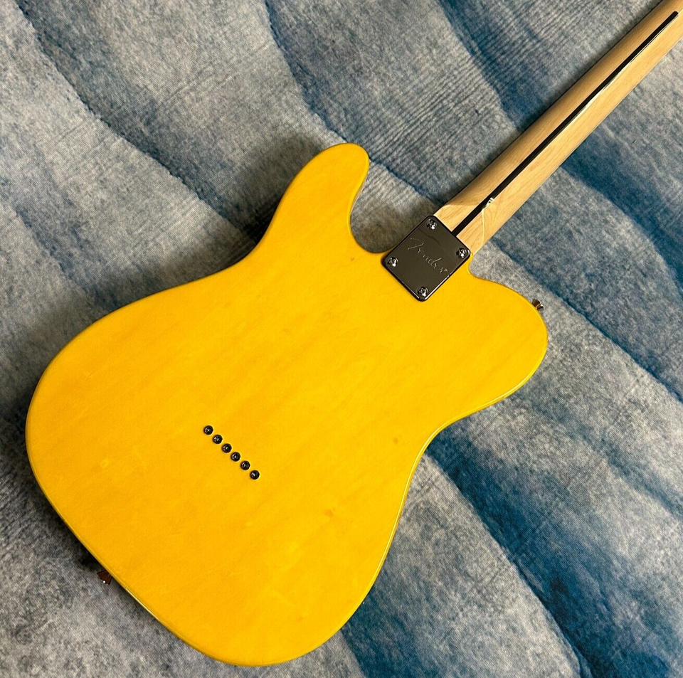 Tele Electric Guitar Burl Maple Top Transparent Yellow Color Maple Neck ...