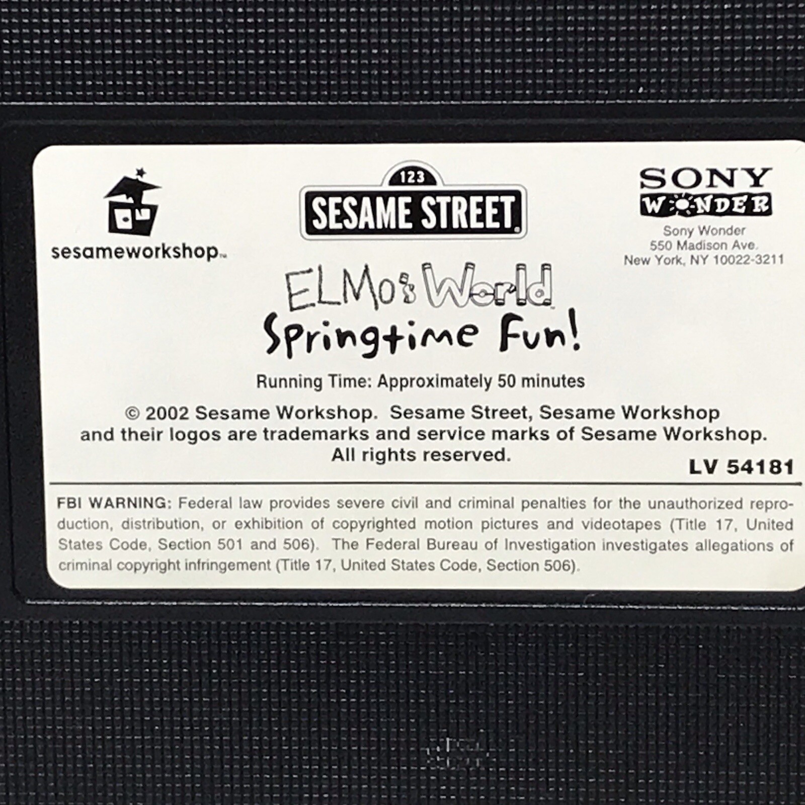 Sesame Street Elmo's World Springtime Fun! VHS Video Tape BUY 2 GET 1 ...